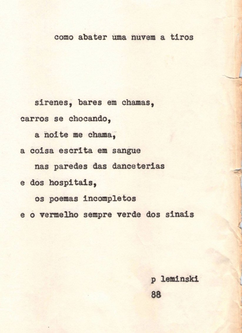 Leminski Público - Ocupação
